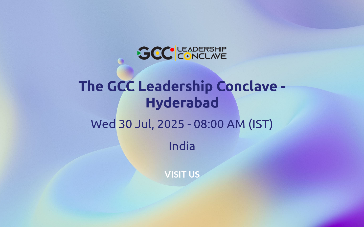 The GCC Leadership Conclave - Hyderabad